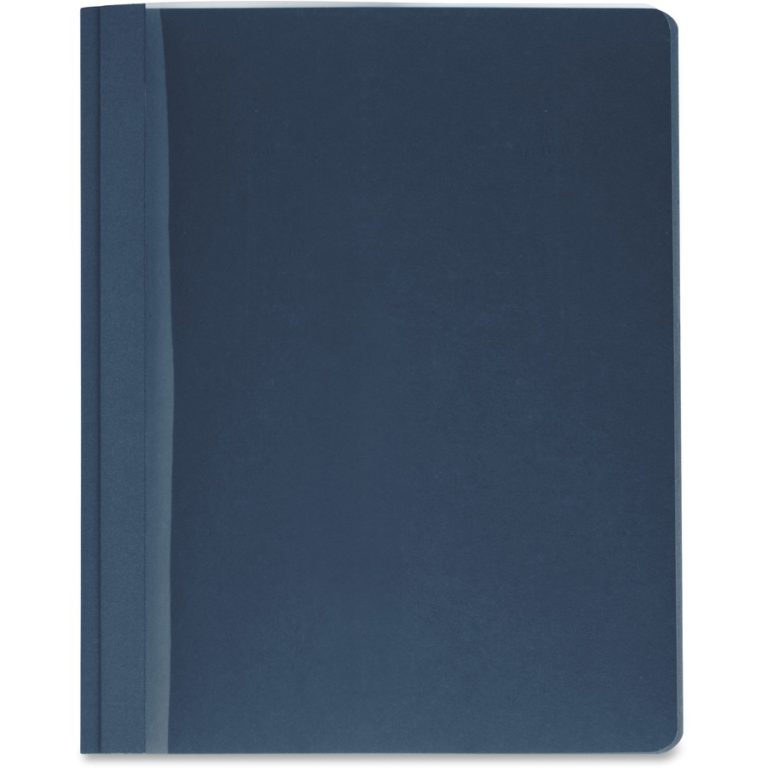 CLEAR FRONT FOLDER, NAVY | Bahamas Office and School Supplies